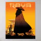 Raya Sunset Graphic Poster | Zazzle