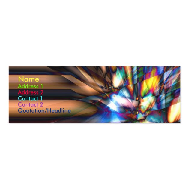 Raybreak - Skinny Business Card Template