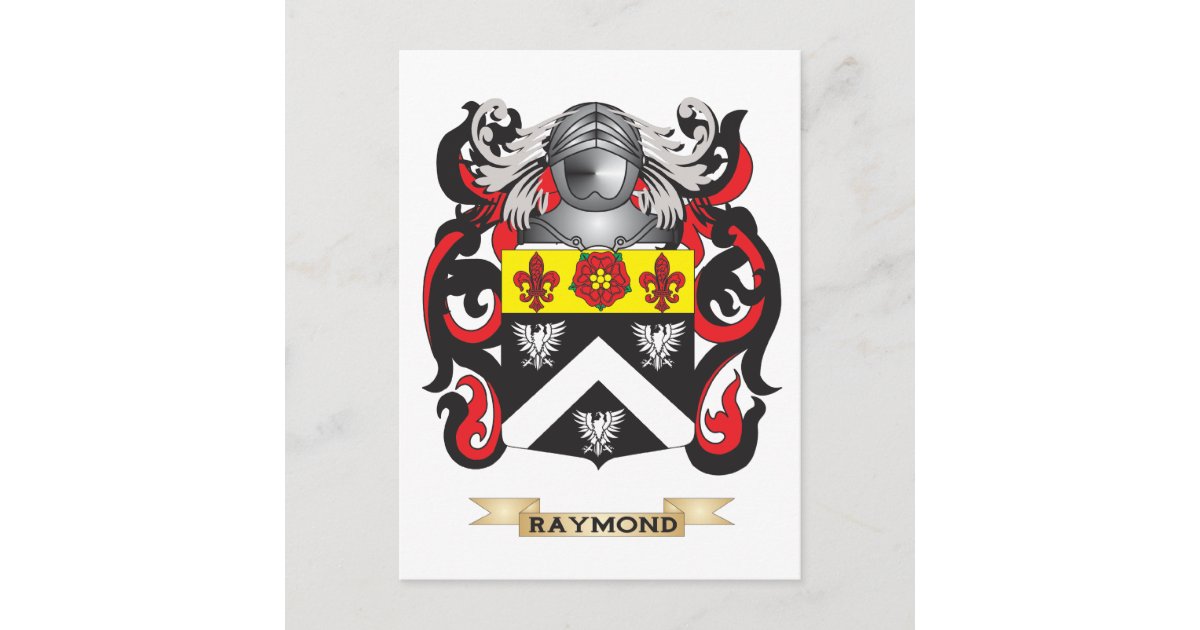 Raymond Coat of Arms (Family Crest) Postcard | Zazzle