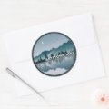 Raystown Lake Pennsylvania Reflection Classic Round Sticker | Zazzle
