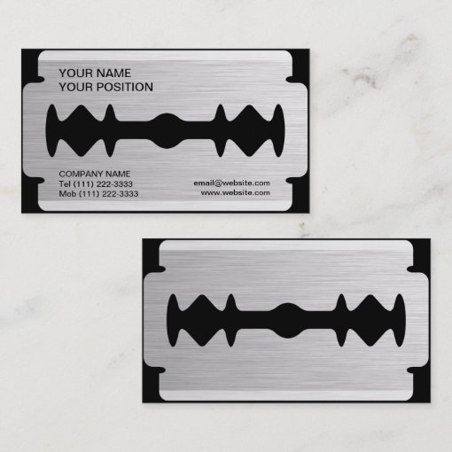 Razor Blade Business Card | Zazzle