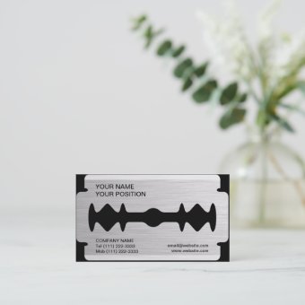 Razor Blade Business Card | Zazzle