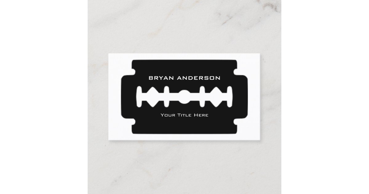 Razor Blade Business Card | Zazzle