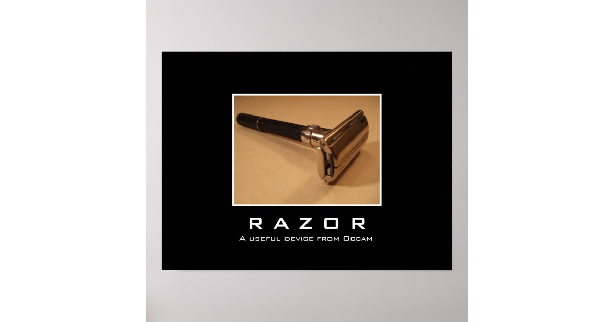 Razor Poster | Zazzle