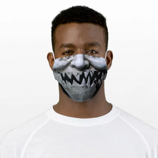 Razor Smile Adult Cloth Face Mask | Zazzle