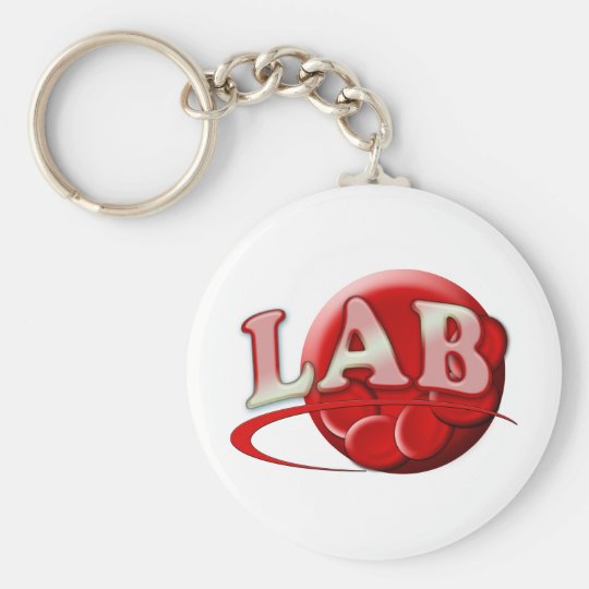 RBC MLT LABORATORY SWOOSH LOGO - MEDICAL CLINICAL KEYCHAIN | Zazzle.com