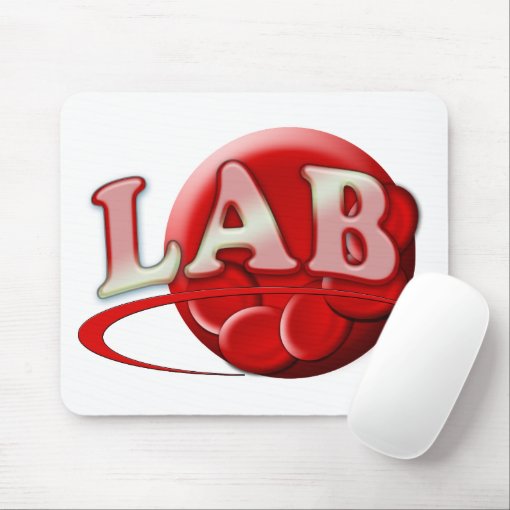 RBC MLT LABORATORY SWOOSH LOGO - MEDICAL CLINICAL MOUSE PAD | Zazzle