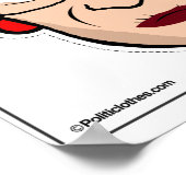 RBG Cartoon Cutout Face Mask Poster | Zazzle