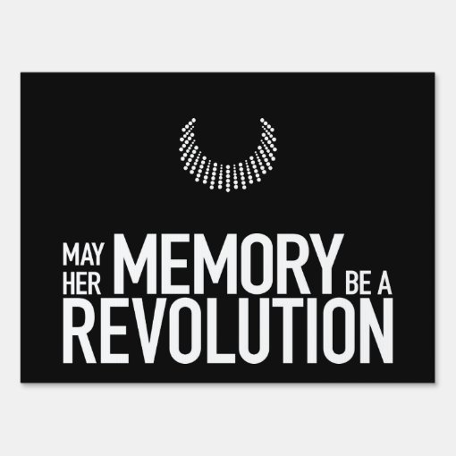 RBG Dissent Necklace | Yard / Protest Sign | Zazzle