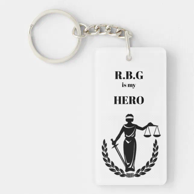 RBG is my Hero Keychain | Zazzle