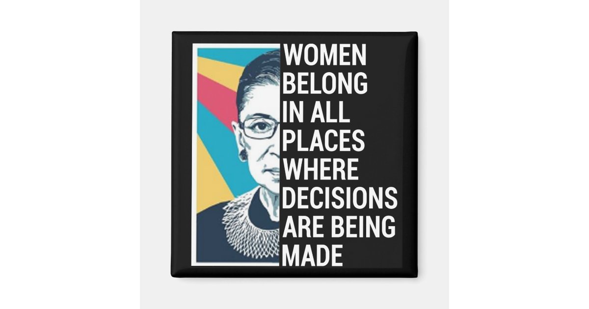 Rbg Quotes, Ruth Bader Ginsburg Quote Magnet | Zazzle