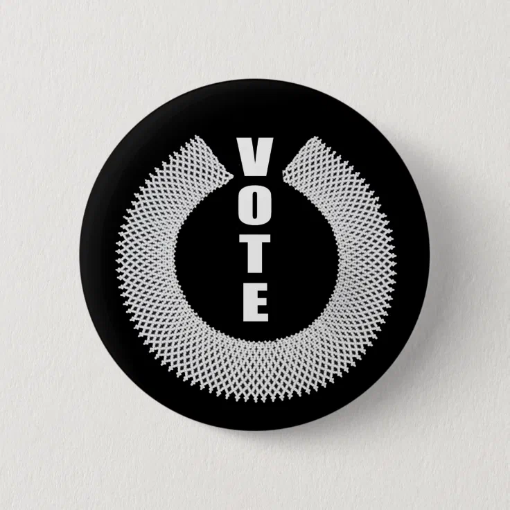 RBG VOTE BUTTON | Zazzle