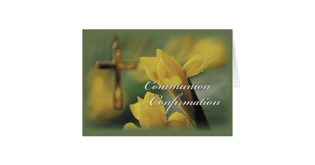 RCIA Communion and Confirmation Congratulations Card | Zazzle.com