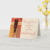 RCIA Congratulations, Catholic, Red Candle Card | Zazzle