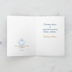 RCIA Congratulations Catholic Sacrament Symbols Card | Zazzle