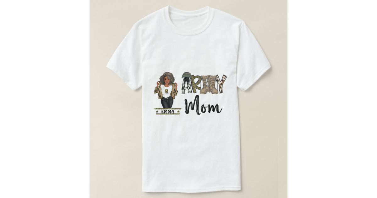RD Personalized Army Mom Shirt, Custom Military T-Shirt | Zazzle