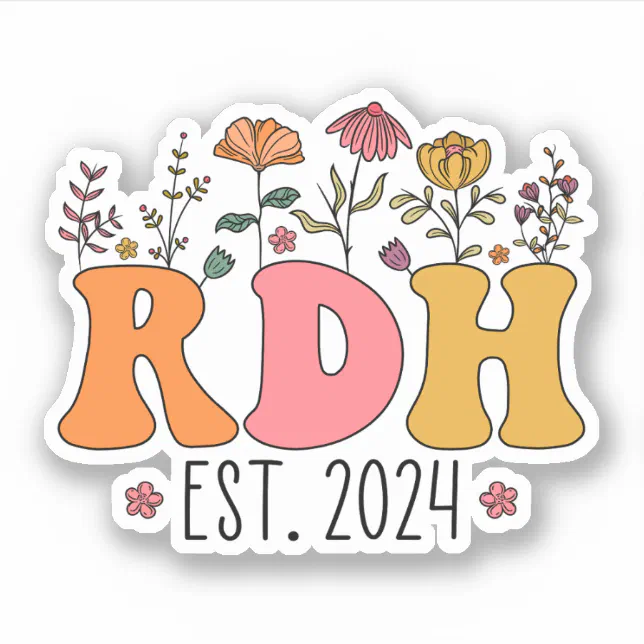 RDH Dental Hygiene Dental Student RDH Graduation Sticker | Zazzle
