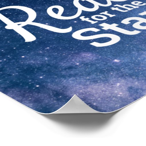 Reach For The Stars Motivational Inspiration Quote Poster | Zazzle