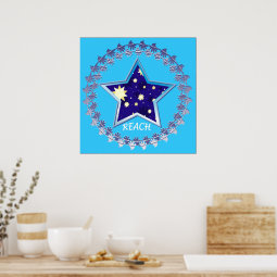 "Reach for the Stars" Motivational Poster | Zazzle