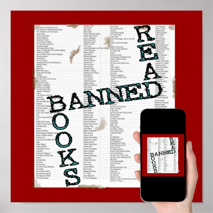 READ BANNED BOOKS POSTER | Zazzle