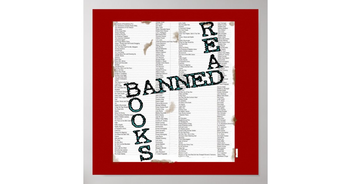 READ BANNED BOOKS POSTER | Zazzle