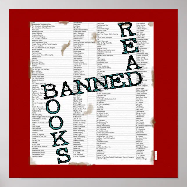 READ BANNED BOOKS POSTER | Zazzle