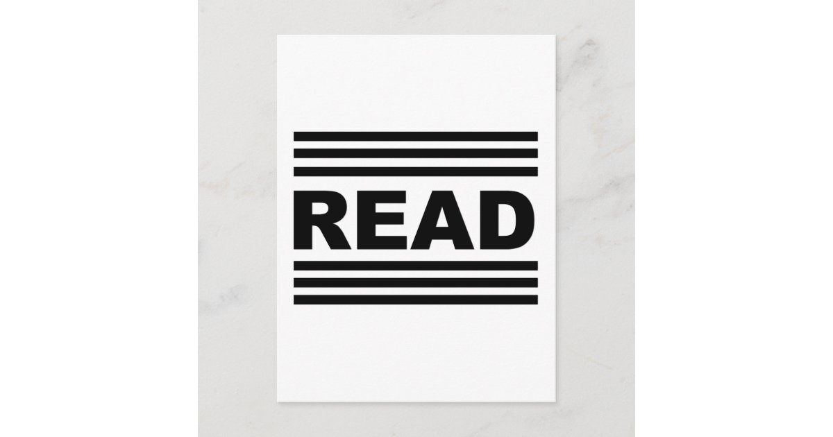 Read Between The Lines Postcard | Zazzle