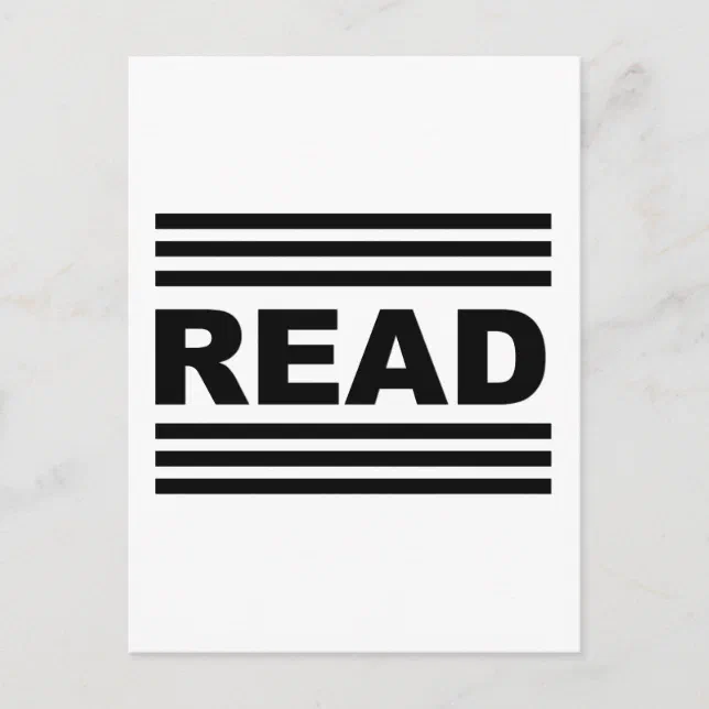 Read Between The Lines Postcard | Zazzle