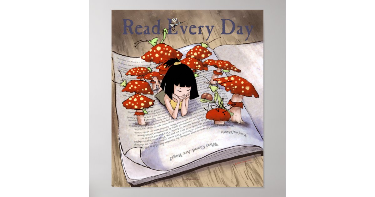 Read Every Day Poster | Zazzle