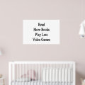 Read More Books Play Less Video Games Poster | Zazzle