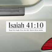 Read the Bible Isaiah 41:10 Bumper Sticker | Zazzle