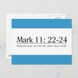 Read the Bible Mark 11:22-24 Postcard | Zazzle