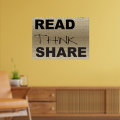 Read Think Share Poster | Zazzle