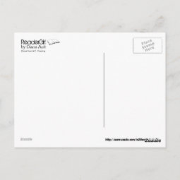 Reader Girl To Read is to Fly Postcard | Zazzle