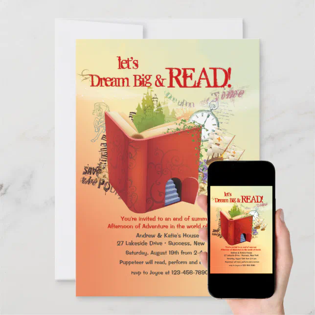 Reading Adventure Invitation | Zazzle
