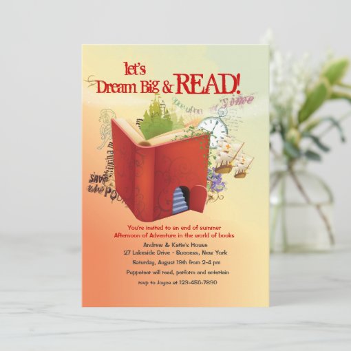 Reading Adventure Invitation | Zazzle