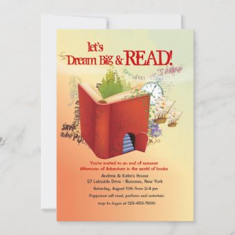 Reading Adventure Invitation | Zazzle