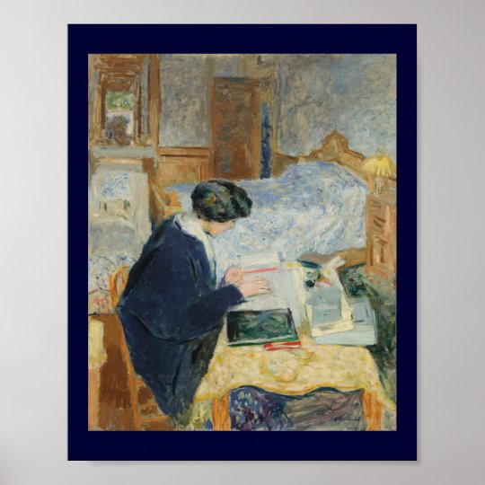 Reading by the Bedside Poster | Zazzle.com