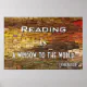 Reading is A Window To The World Photo Poster Prin | Zazzle