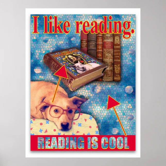 READING IS COOL POSTER | Zazzle