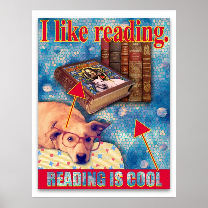 READING IS COOL POSTER | Zazzle.com