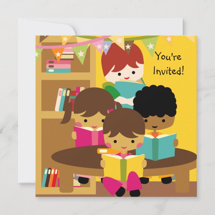 Reading is Fun Birthday Invitation | Zazzle.com