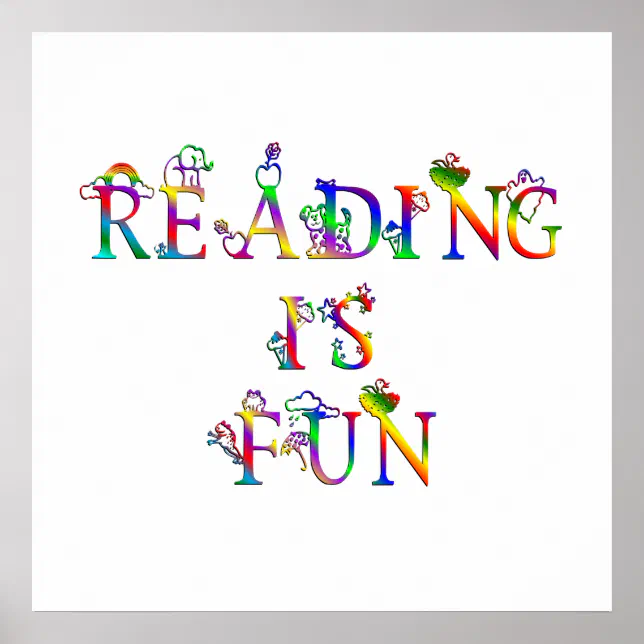 Reading is Fun Poster | Zazzle
