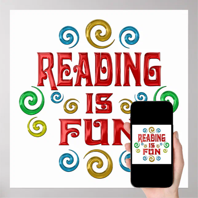 Reading is FUN Poster | Zazzle