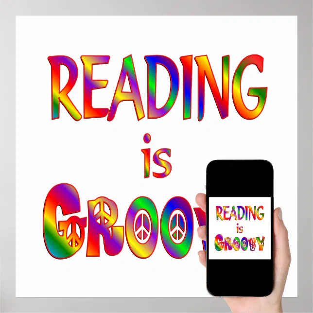 Reading is Groovy Poster | Zazzle