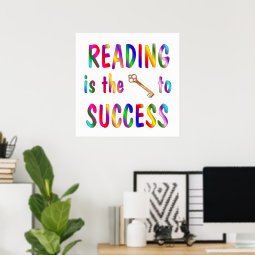 Reading is Key to Success Poster | Zazzle
