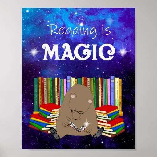 Reading is Magic Poster | Zazzle