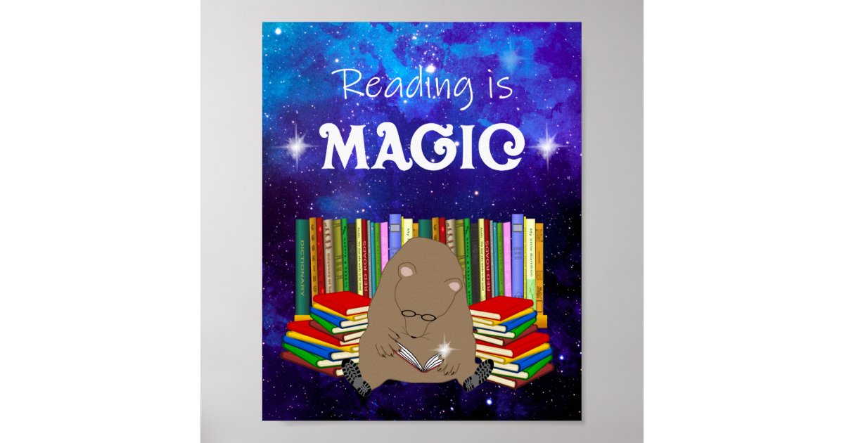 Reading is Magic Poster | Zazzle