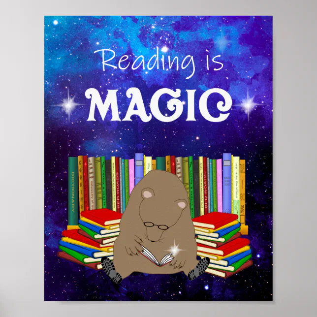 Reading is Magic Poster | Zazzle