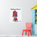 Reading is power superhero boy reading kids poster | Zazzle